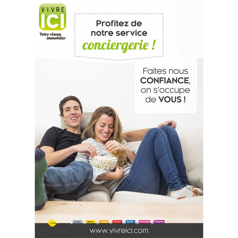 Affiche A4 - Conciergerie - VISION2I CONSEIL
