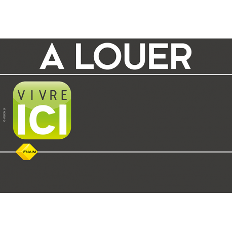 Panneau A LOUER nouvelle version - Recto/Verso - 120x80cm - VISION2I ...
