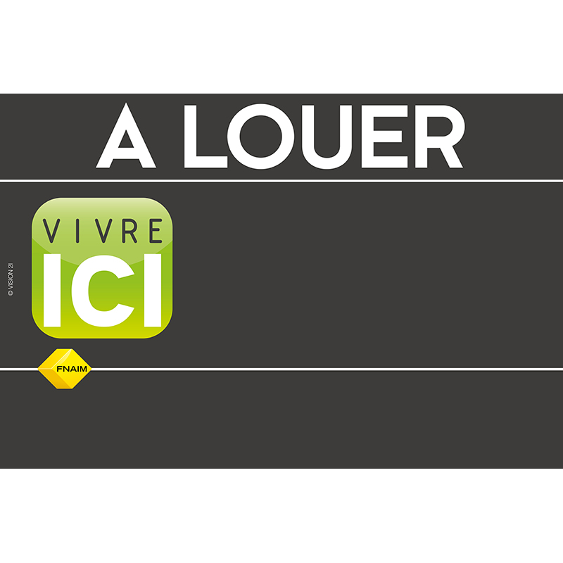 Panneau A LOUER nouvelle version - Recto/Verso - 120x80cm - VISION2I ...