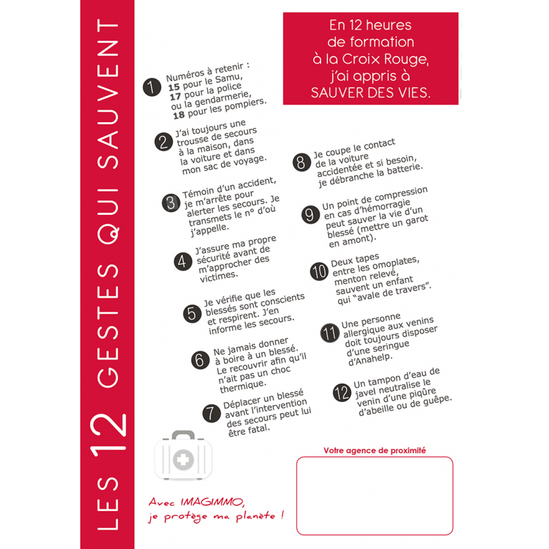 LES 12 GESTES QUI SAUVENT - VISION2I CONSEIL